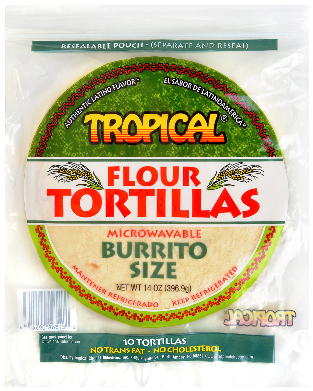 Flour Tortillas - Tropical Cheese